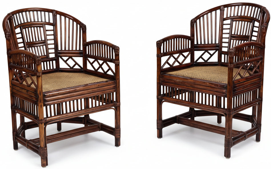 Pair Rattan Chairs — Pat McGann Gallery